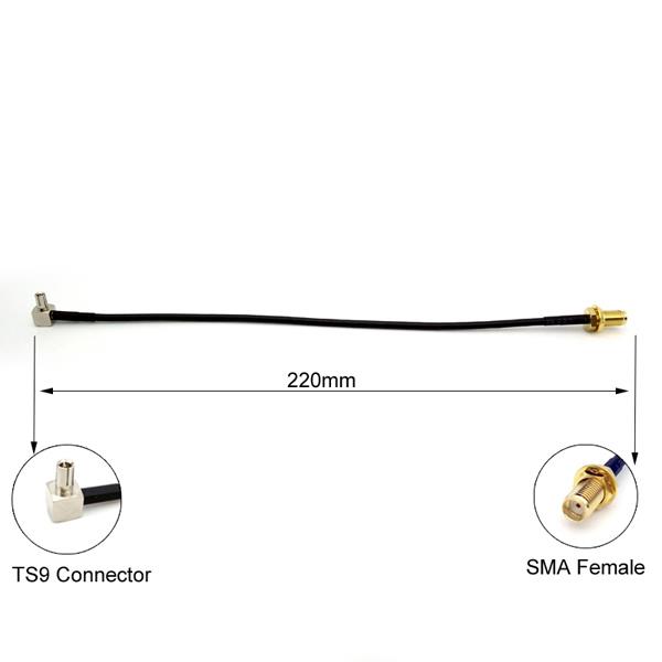 Customized SMA Female To TS9 Male Right Angle Pigtail Cable Suppliers & Manufacturers & Factory ...