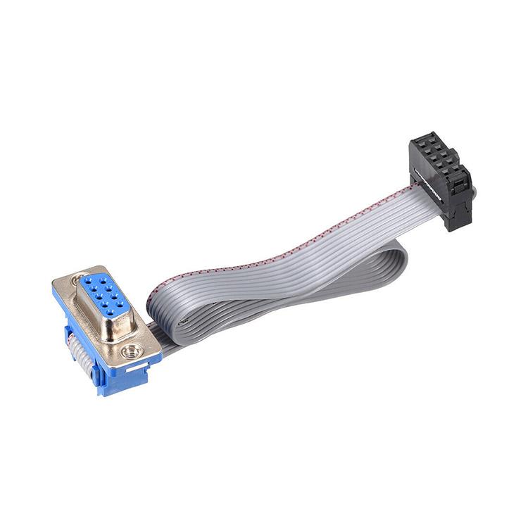 Customized DB9 Female To IDC 10 Pin Serial Ribbon Cable Suppliers ...