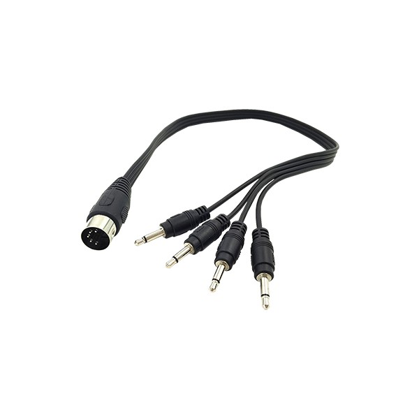 Customized 5 Pin DIN Plug Male To 4 X 3.5MM Male Audio Cable Suppliers ...